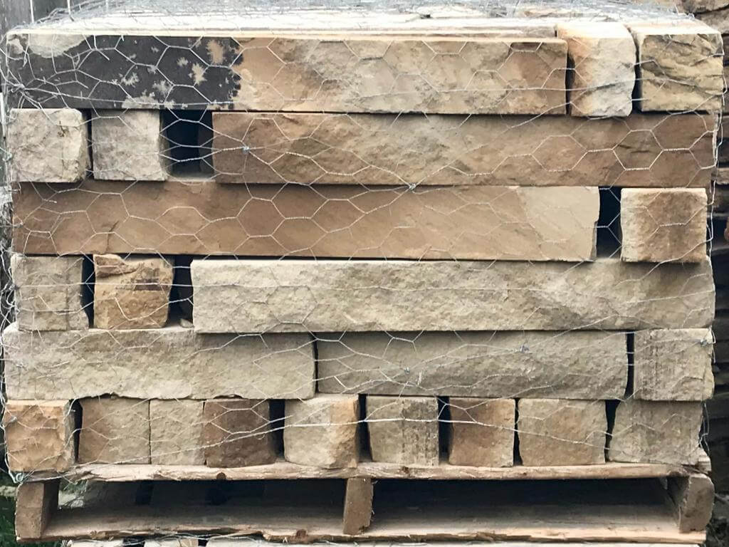 Chopped Stone- Natural Stone Garden Edging - Houston, 77099