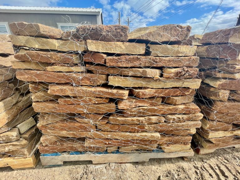 Stone Edging Landscaping - Limestone Gray - Houston - 77099