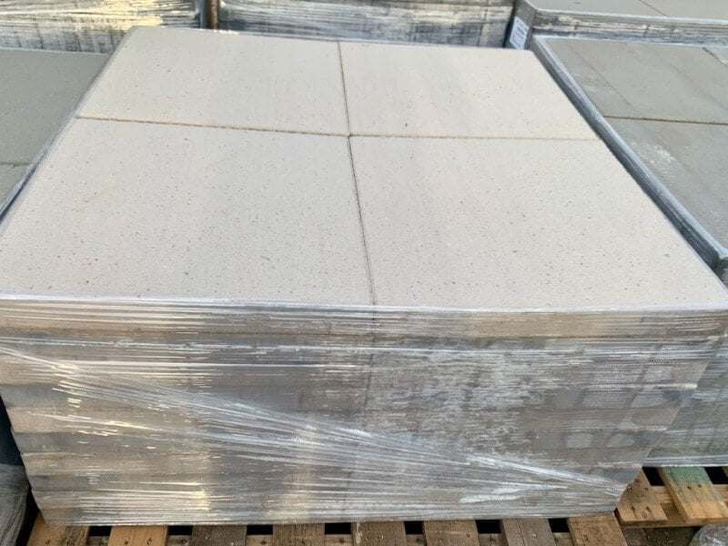 White Limestone Patio Concrete Pavers 24x24 - Houston, 77099