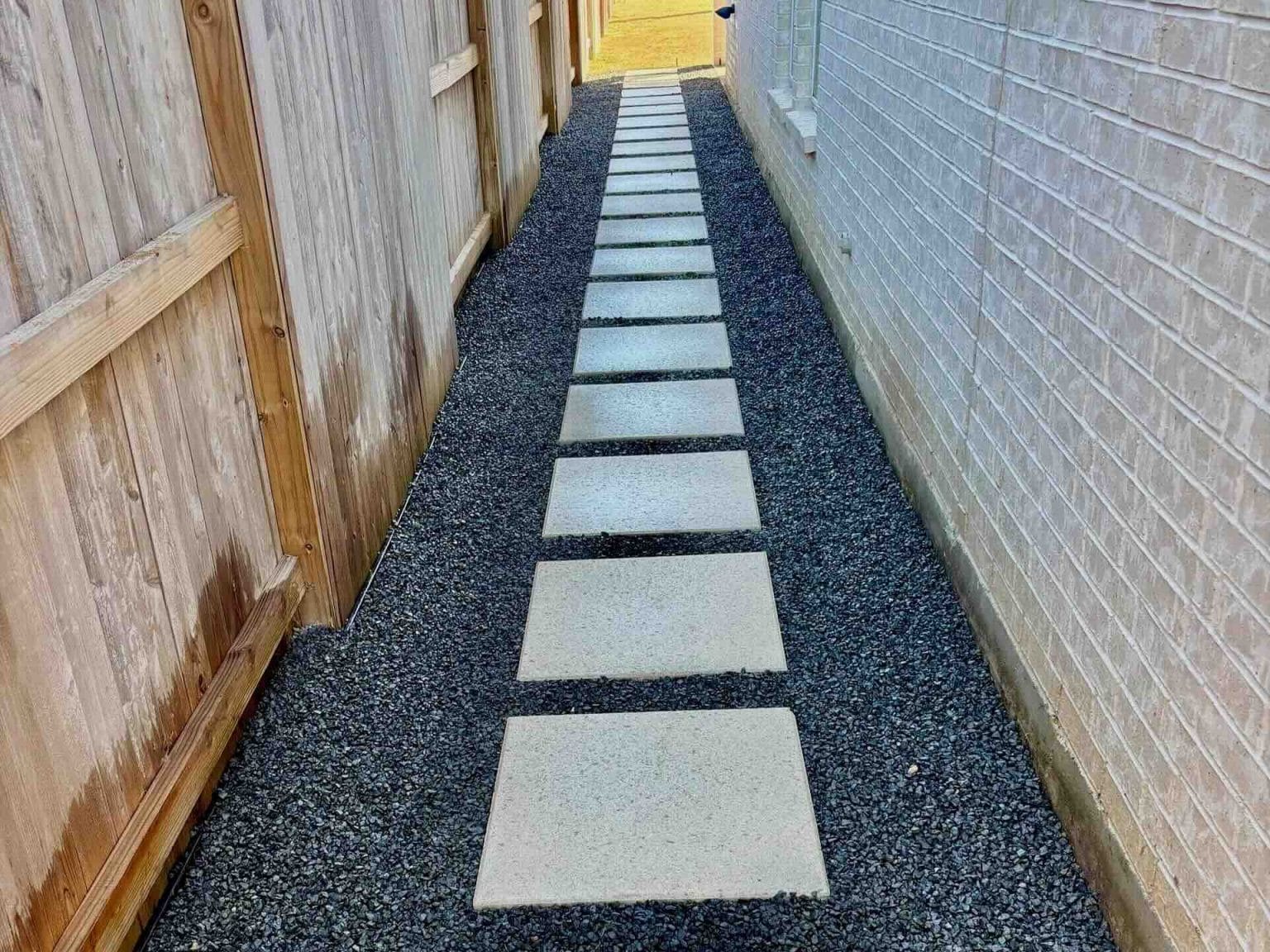 White Limestone Patio Concrete Pavers 24x24 - Houston, 77099